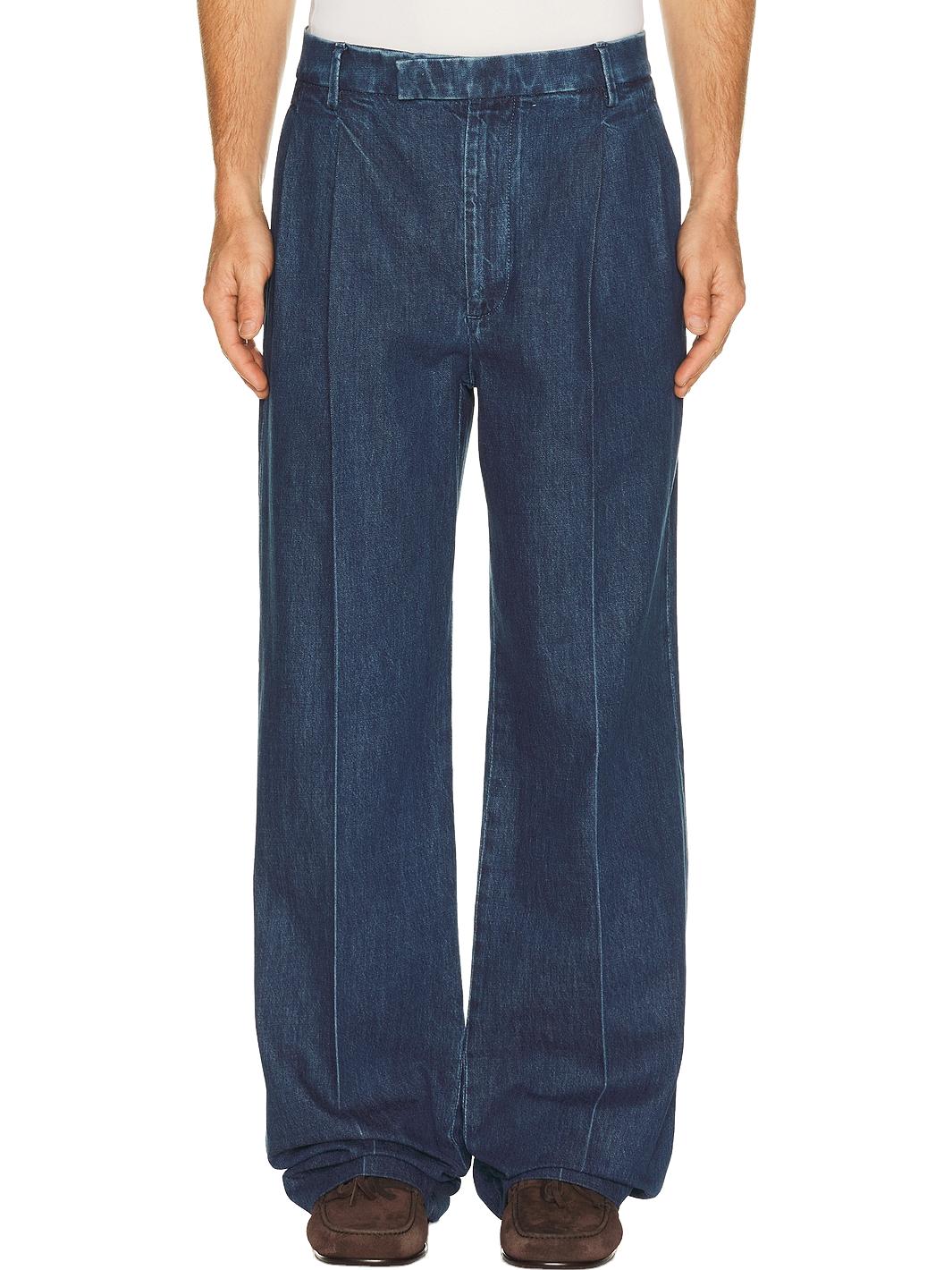 VALENTINO Valentino Pleated Denim Jeans